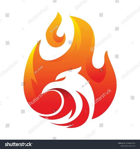 Flame Eagle Flame Logo Design Stock Vector Royalty Free 2168601203