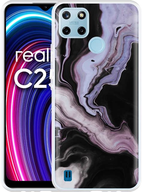 Hoesje Geschikt Voor Realme C25Y Liquid Marble Bol