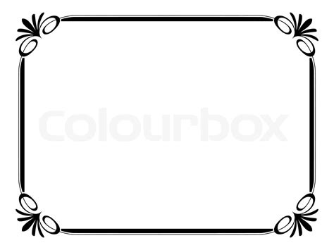 Simple Ornamental Dekorativ Ramme Stock Vektor Colourbox