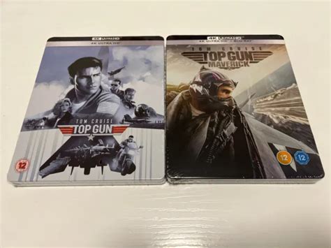 TOP GUN Top Gun Maverick 4K UHD Blu Ray SteelBook U K Exclusive EUR