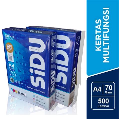 Jual KERTAS HVS A4 SIDU 70 GSM Shopee Indonesia