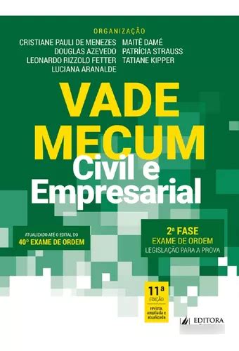 Vade Mecum Civil E Empresarial 40º Exame De Ordem 11ª Edição 2024