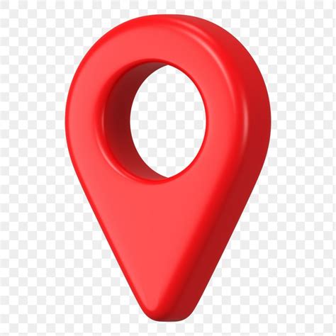 D Location Pin Png Sticker Map Symbol On Transparent Background