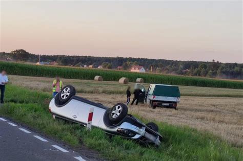 Wypadek na DK 65 Grajewo Bogusze Zderzyły się trzy auta Małe