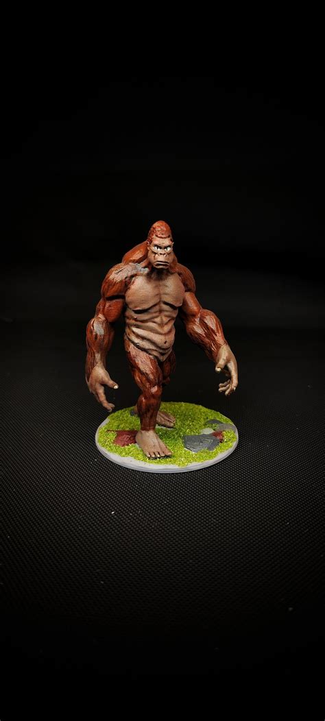 Handpainted Giant Gorilla For Dungeons And Dragons D D Pathfinder RPG