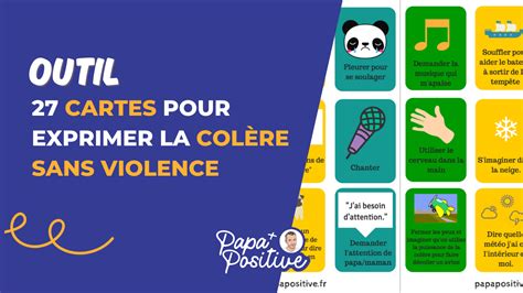 27 cartes pour exprimer la colère sans violence Papa positive