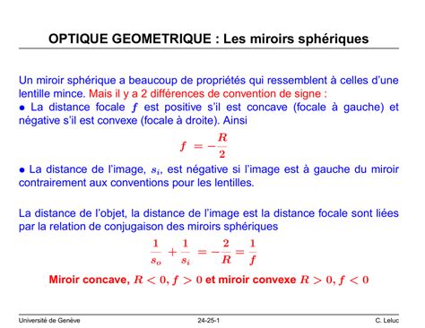 Ntroduire 49 imagen formule de conjugaison miroir sphérique fr