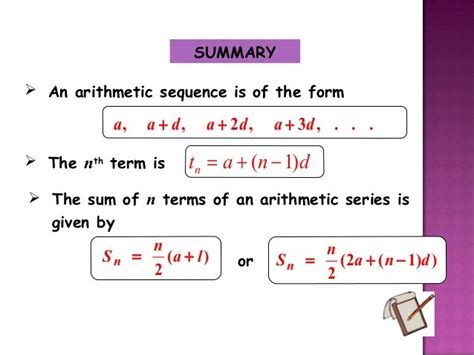 ppt formula for sum of series
