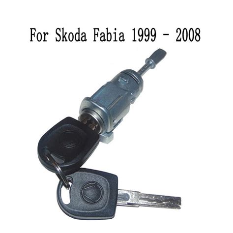 26 99US For Skoda Fabia 1999 2008 Car Door Lock And Key Barrel