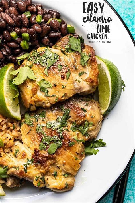 Easy Cilantro Lime Chicken Budget Bytes