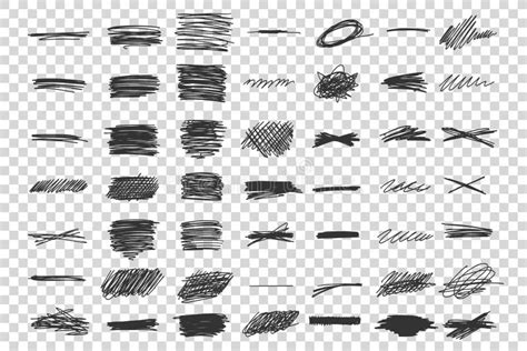 Scribble Doodle Set Stock Vector Illustration Of Brush 195779790