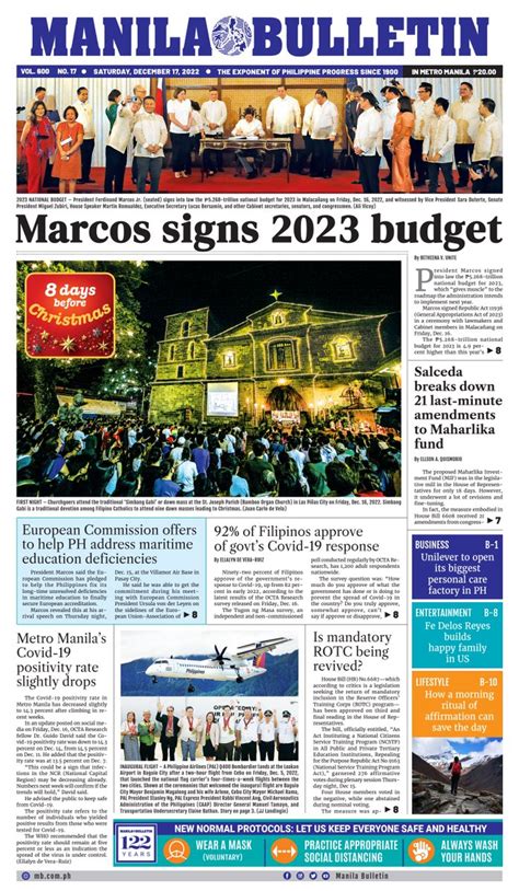 Manila Bulletin News On Twitter Manila Bulletin Headline For Today