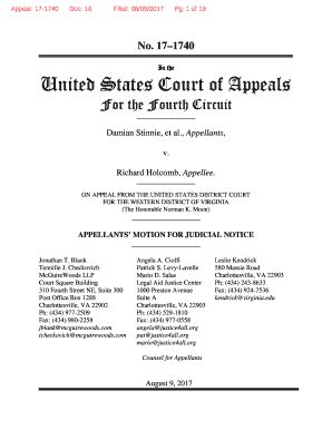 Fillable Online Appellants Motion For Judicial Notice Legal Aid
