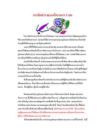 รปแบบโครงการ PDF