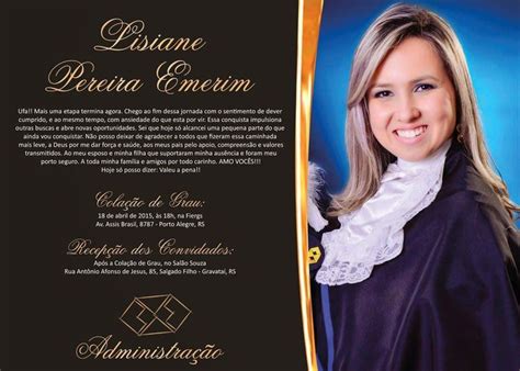 Convite De Formatura Modelo Convite Formatura Convite Formatura