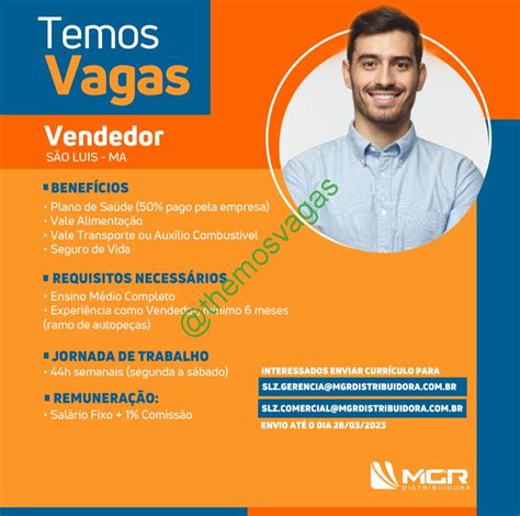 Vendedor São Luís MA 01 vaga s Themos Vagas Empregos e