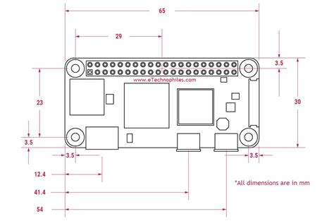 Rpi Zero W Board Layout Gpio Pinout Specs Schematic In Detail