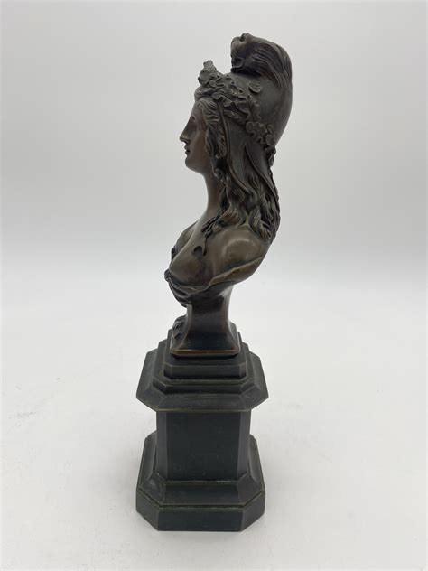 Late Victorian 1870 Semi Nude Bronze Female Bust For Sale At 1stDibs
