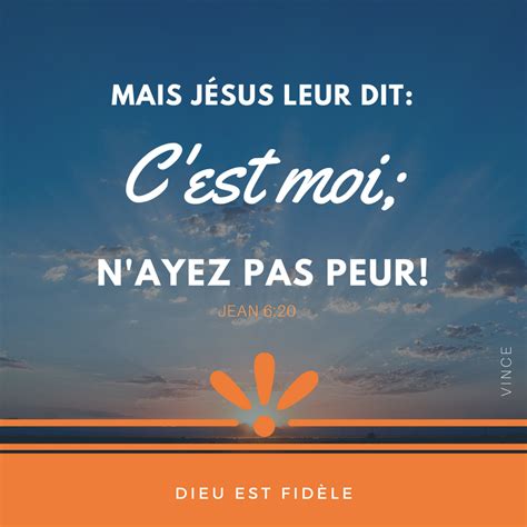 Mais Jésus leur dit C est moi n ayez pas peur Jean 6 20 VIE