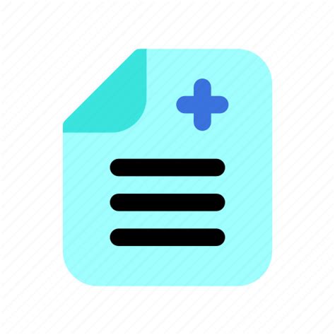 Medical Record Prescription Document File Diagnosis Report Icon
