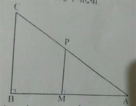 ABC And Are Two Right Triangles Right Angled At B And M