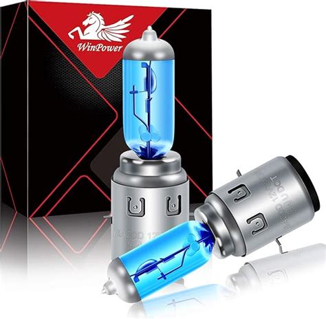 Amazon fr WinPower Ba20d S2 35 35W 12V phare halogène de moto 5000K