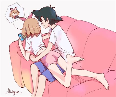 Ash Ketchum And Serena Pokemon And More Drawn By Mn Lkl