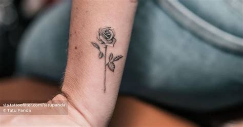 Micro Realistic Rose Tattoo On The Wrist