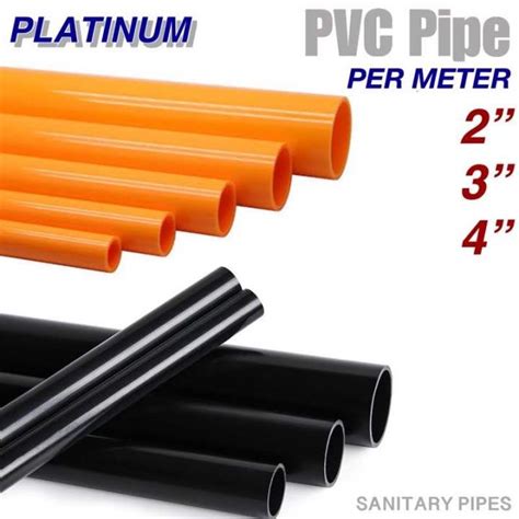 Per Mtr M M Pvc Pipe Orange S Black Plumbing