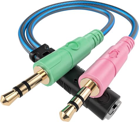 ENVEL Adaptateur Jack Micro Casque Audio Stéréo 3 5mm Splitter Femelle