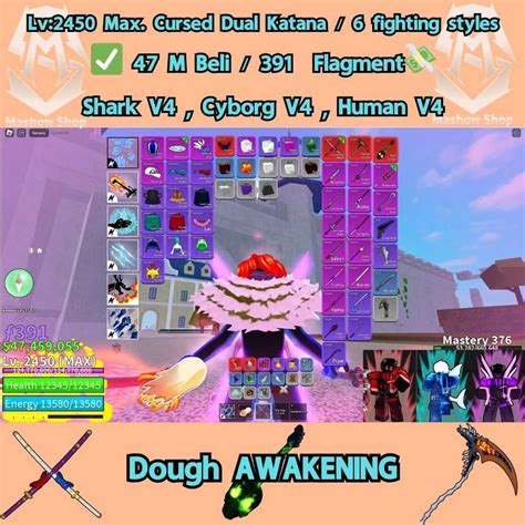 Race V Sahrk V Cyborg V Human V Dough Awakening M Beli