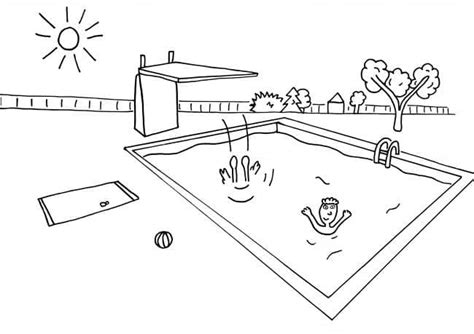 Desenhos De Piscina Para Colorir E Imprimir Colorironline