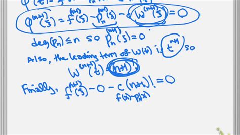 interpolating polynomial error theorem youtube
