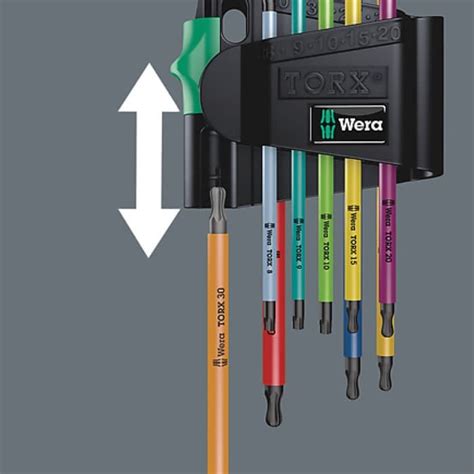 Wera Tools Multicolor L Key Set For Tamper Proof Torx Screws WER