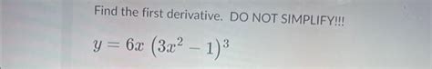 [solved] find the first derivative do not simplify y
