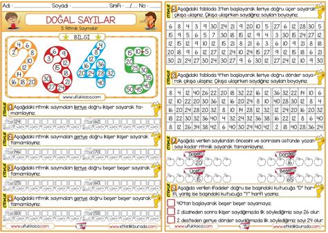10 Ar Ritmik Sayma Pano örnekleri WRHS