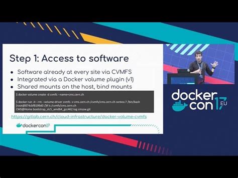 dockercon talk integrating cern software distribution with docker from docker class central