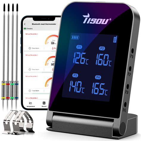 TISOU Wireless Bluetooth Meat Thermometer Smart Grill Thermometer With