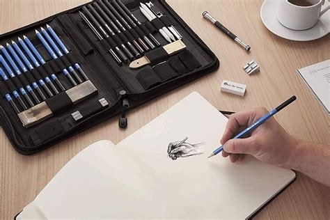 Kit Para Dibujo Profesional De 33 Piezas 12 Lápices Dibujar Envío gratis