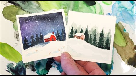 Watercolor Painting Tutorial Mini Monday Madness 12 Day Night