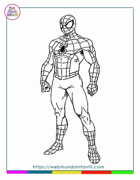 Dibujos De Spiderman Para Colorear E Imprimir En Pdf