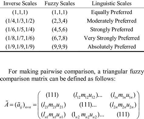 triangular fuzzy scales for fuzzy ahp anp download table
