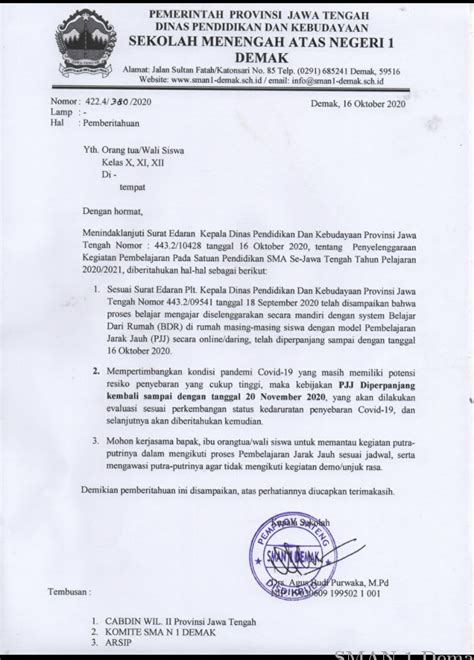 Contoh Surat Pemberitahuan Yang Benar Dan Cara Membuatnya 54720 The