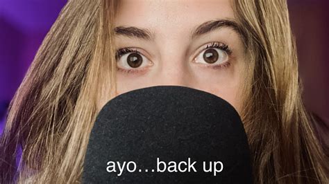 ASMR Up Close And Personal Hand Movements Clicky Mouth Sounds