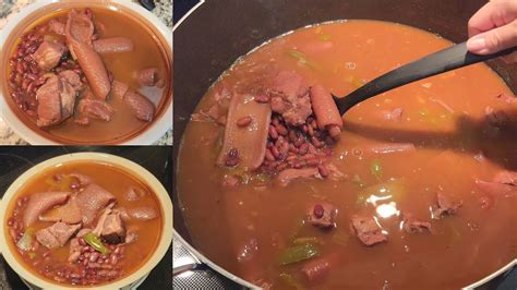 COMO SE PREPARA UNA SOPA DE FRIJOLES CON PELLEJO Cuerito Y CARNE DE