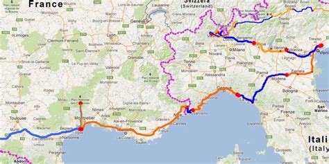 Carte France Italie Vacances Arts Guides Voyages