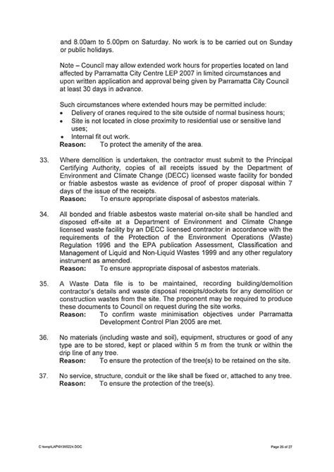 S79c Assessment Report