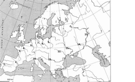 Geografia VII Rzeki Na Mapie Konturowej Europy 463 Plays Quizizz