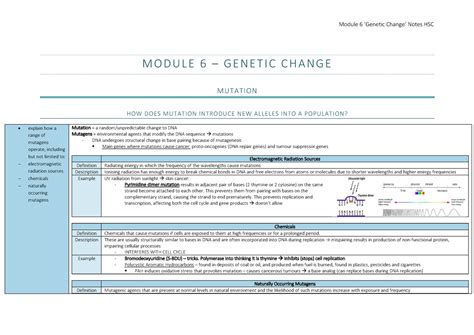 Module 6 Genetic Change Notes 61eaa1fa4dae4 M O D U L E 6 G E N E T