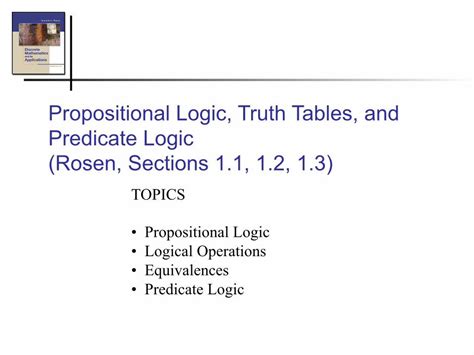 pdf propositional logic truth tables and predicate logic cs122 fall16 slides propositions
